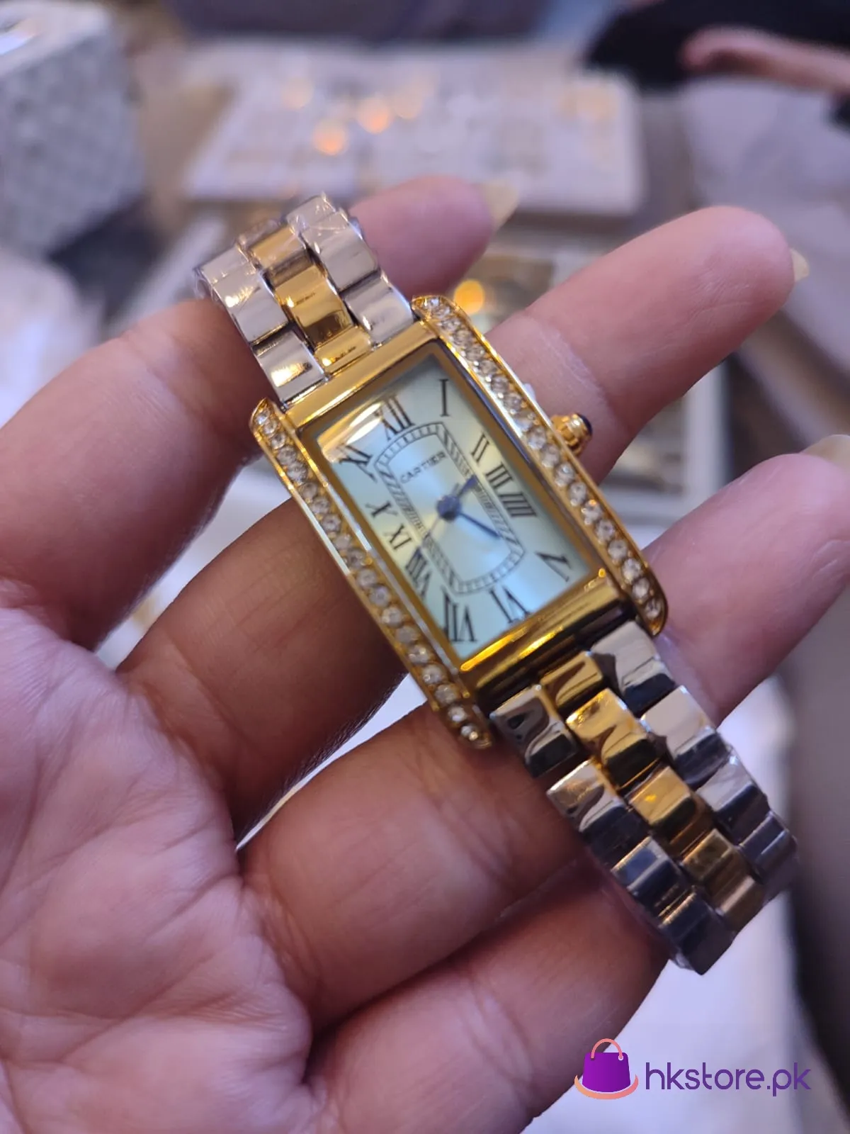 Buy online Cartier Rectangle Dial In Pakistan| Rs 4700 | Best Price ...