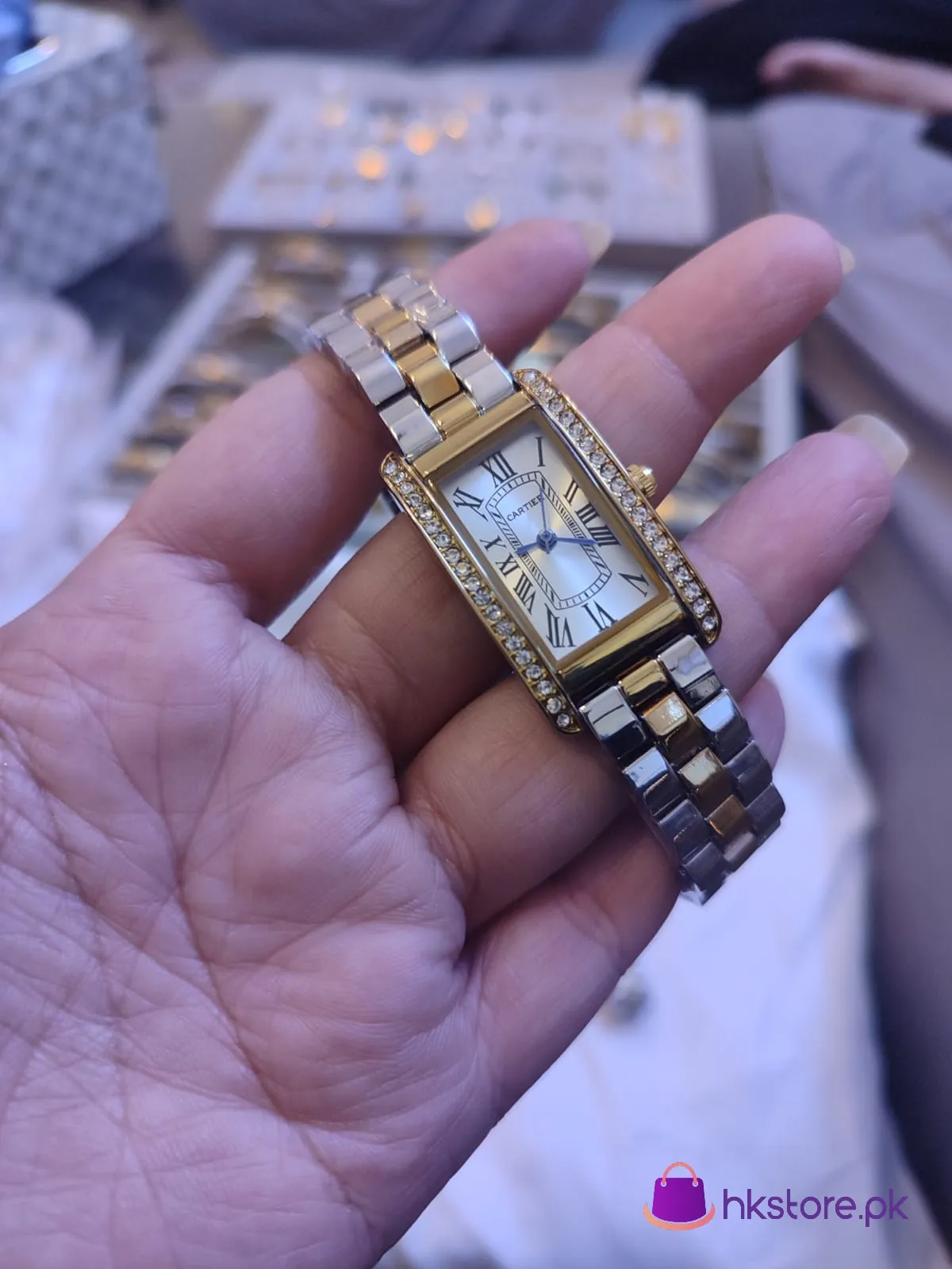 Buy online Cartier Rectangle Dial In Pakistan| Rs 4700 | Best Price ...